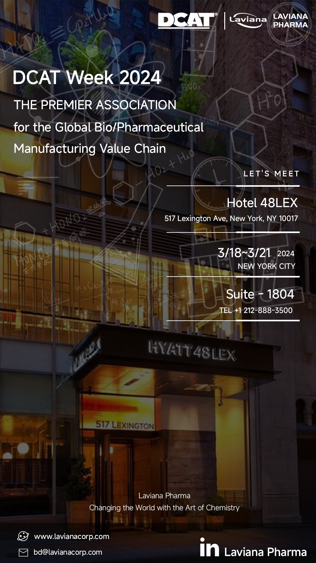 乐威医药邀您参加美国纽约DCAT Week 2024 - 知乎