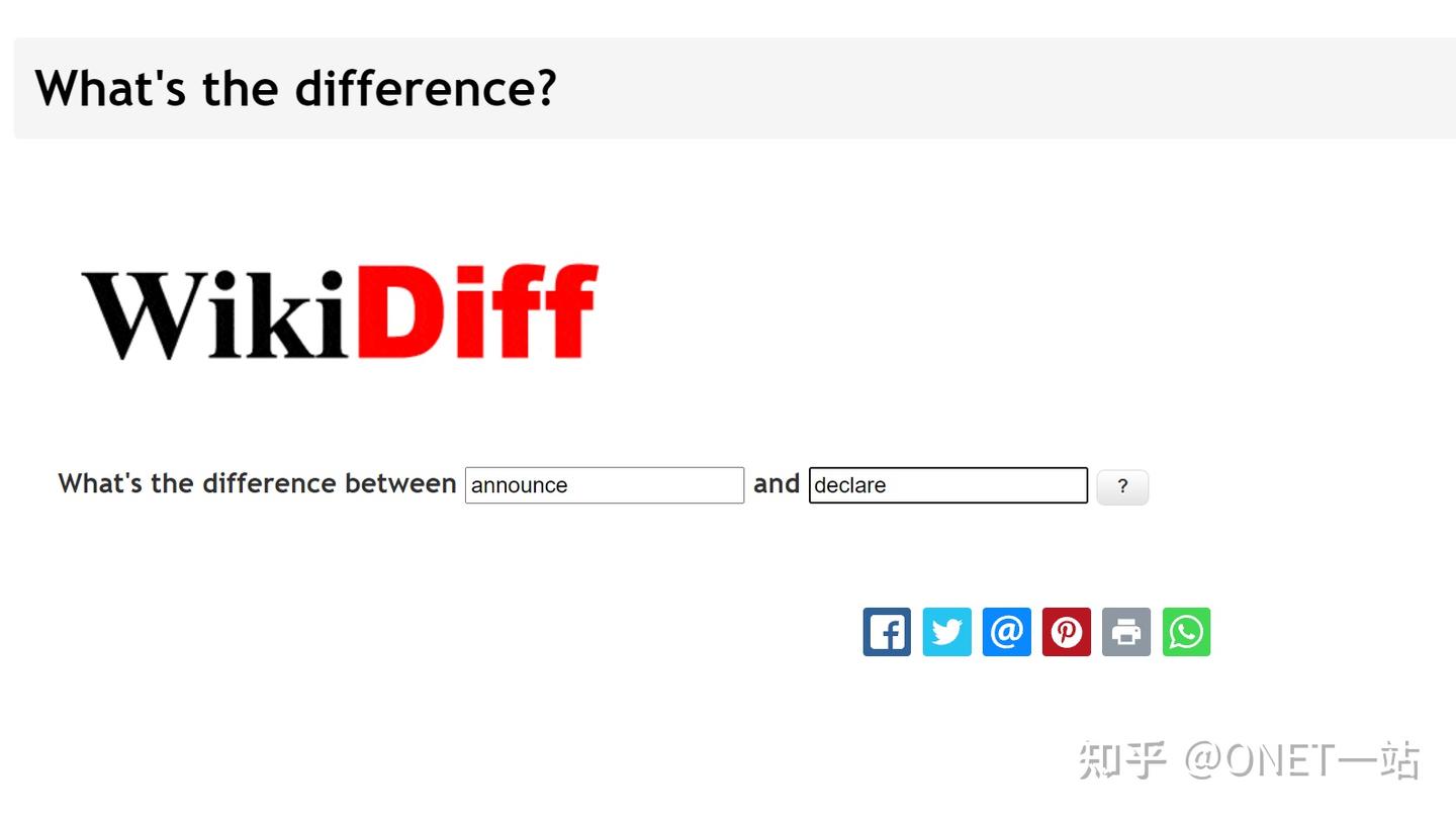 【005】WikiDiff-英文近义词辨析网站 - 知乎
