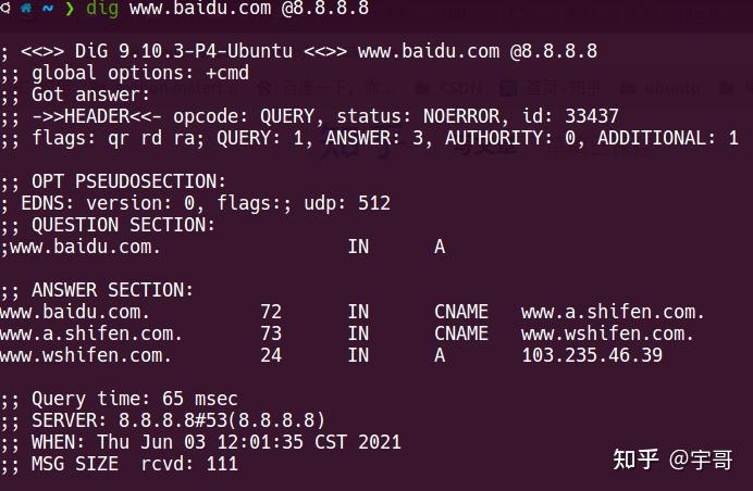DNS解析-dig工具的使用 - 知乎