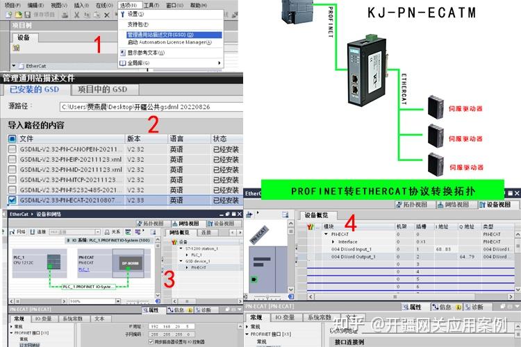 PLC与伺服完美融合：Profinet转EtherCAT网关配置详解 - 知乎