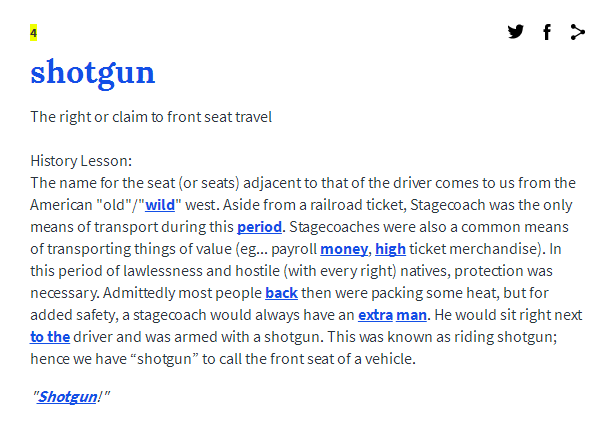 为什么在美国汽车的副驾驶座位叫"shotgun"？ - 知乎