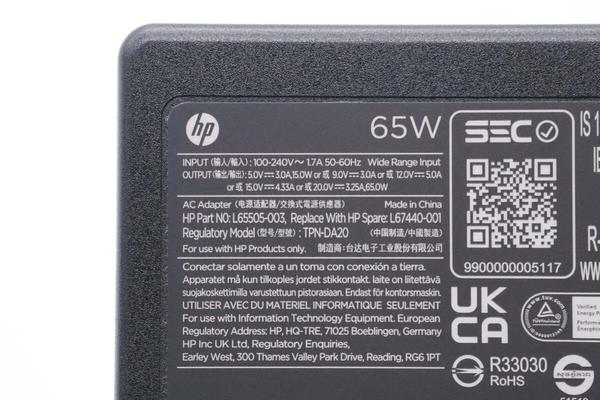 PD 65W输出，兼容表现更优异，惠普战66 65W电源适配器评测 - 知乎