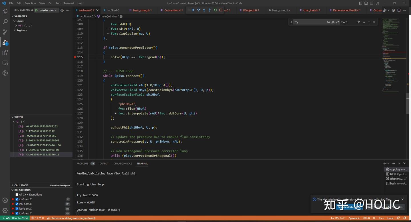 OpenFOAM在VS Code下的debug模式调试 - 知乎