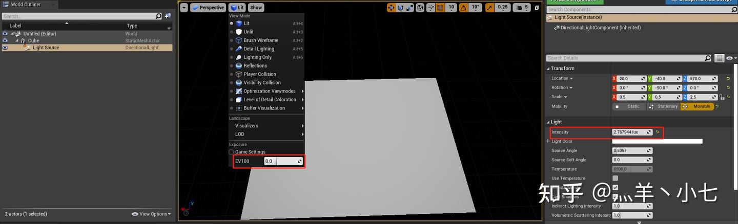 UE引擎中的物理光照单位 Lux/cd/lm - 知乎