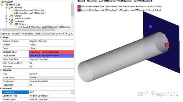 ANSYS Workbench中结构单元的连接方式 - 知乎