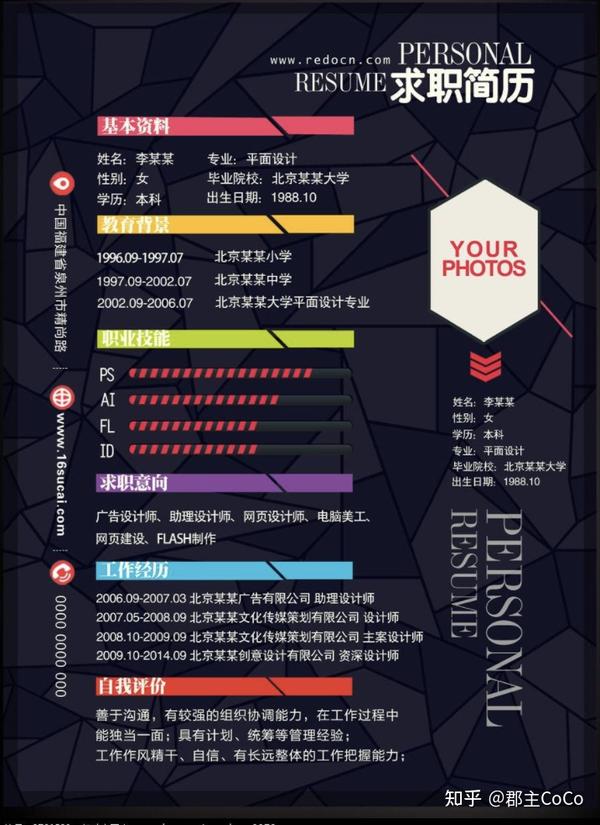 让hr合伙人眼前一亮，高颜值的简历长这样（附模板下载） 知乎 