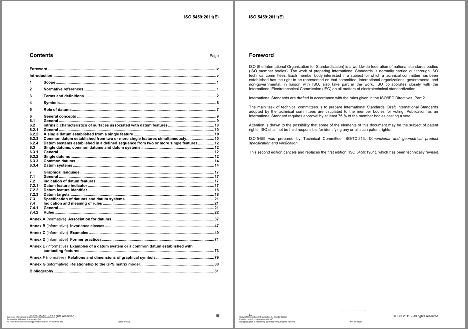 ISO 5459-2011（原版PDF）+Chinese（ISO中文版翻译）中文名称：产品几何量技术规范(GPS)--几何公差--基准和基准 ...