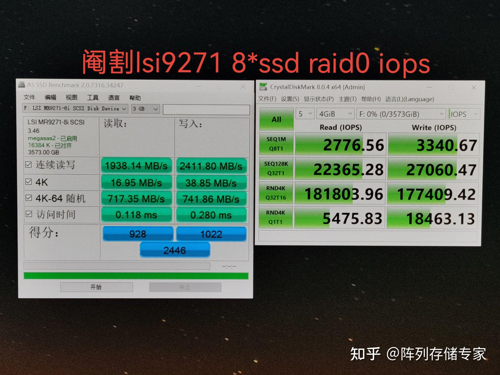 lsi9271阵列卡使用SSD固态硬盘的fastpath功能测试 - 知乎