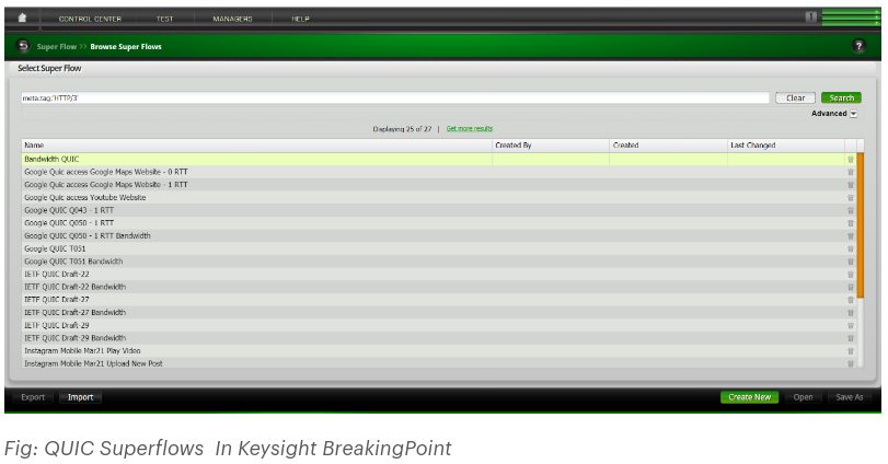查看网络中的QUIC数据包