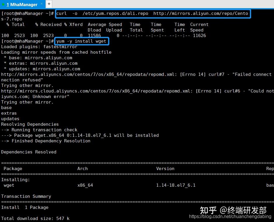 基于CentOS7，MySQL5.7的高可用MHA架构搭建实战 - 知乎