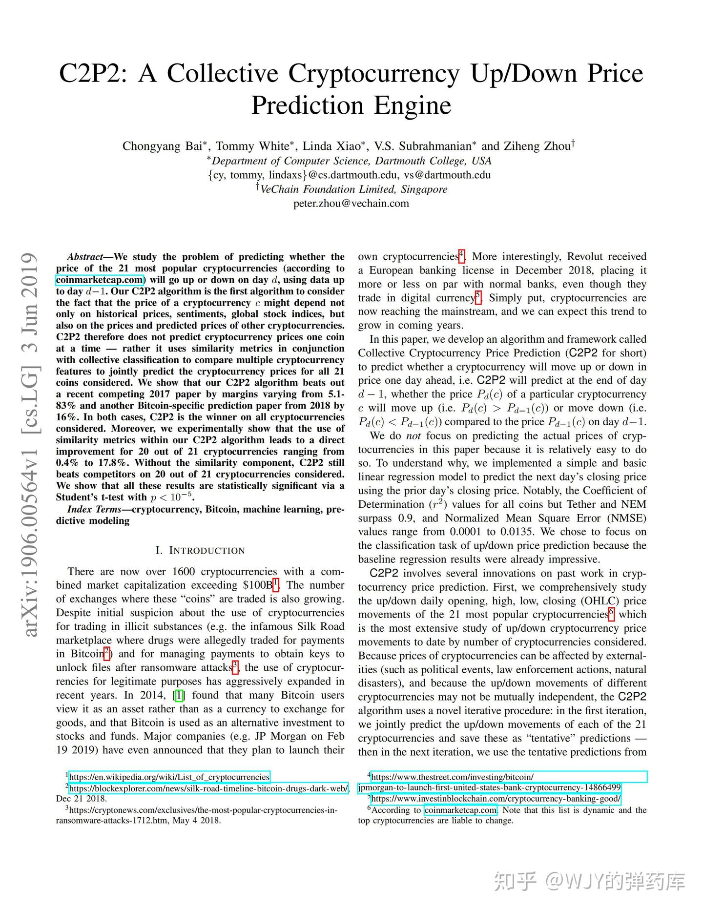 ON BRICK | C2P2:一种综合性加密货币向上或向下价格预测模型 - 知乎