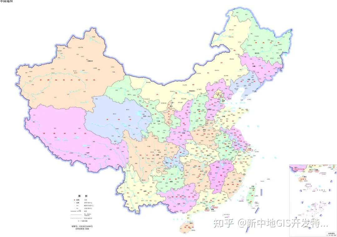 GIS资料|155幅可印刷出版的中国标准地图 - 知乎