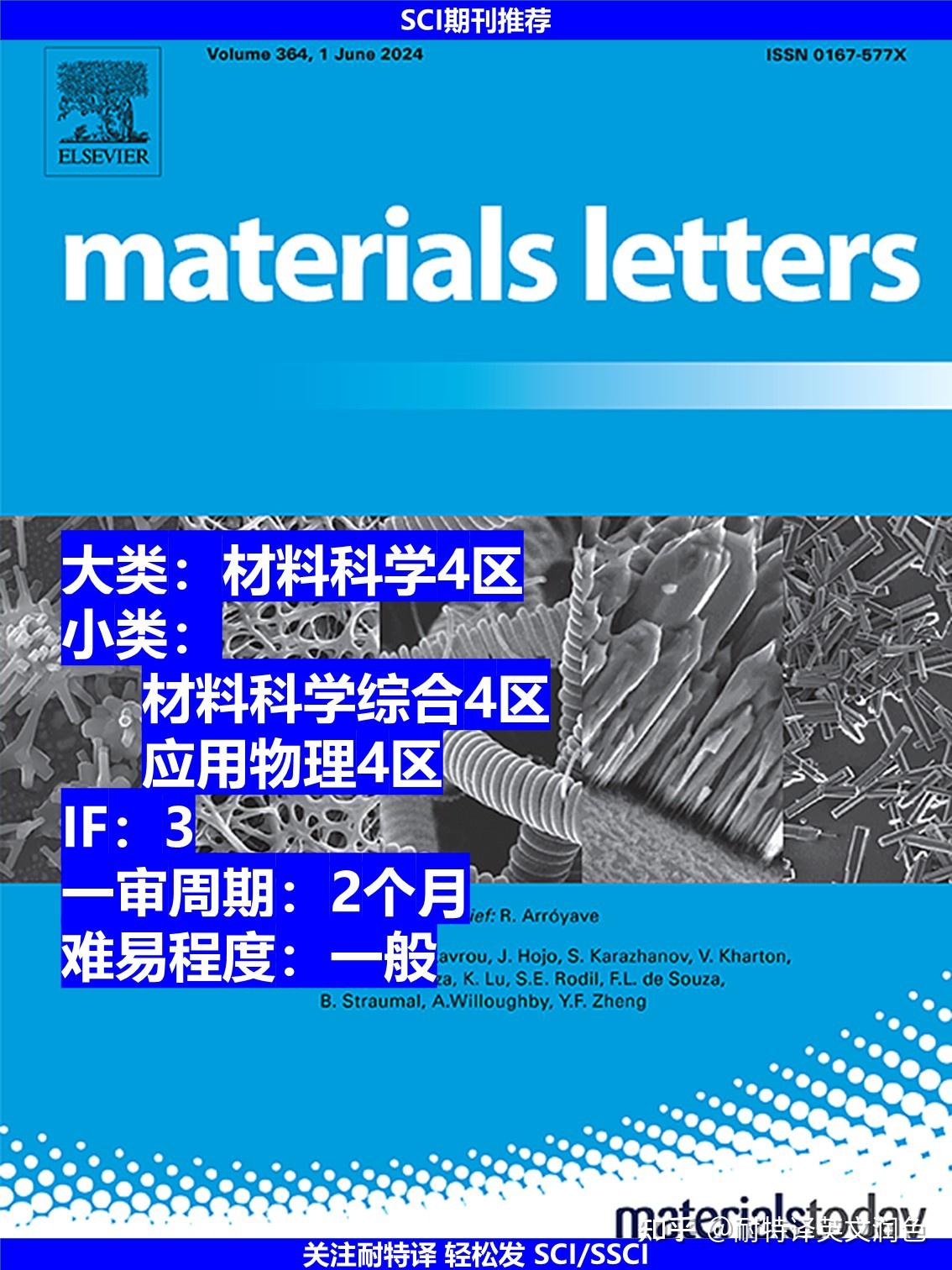 容易发表容易Accept的11个材料科学类SCI期刊，毕业首选 - 知乎