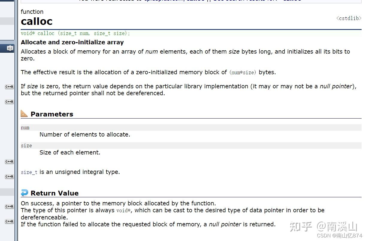 malloc,calloc,realloc的使用方法和注意事项 - 知乎