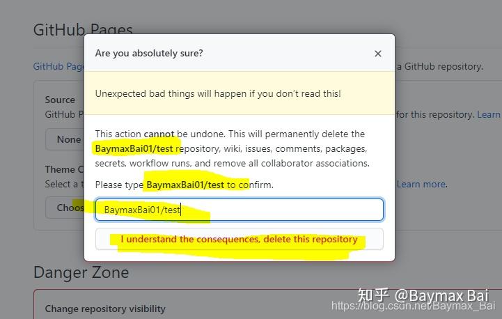 如何删除GitHub上不需要的Repository - 知乎