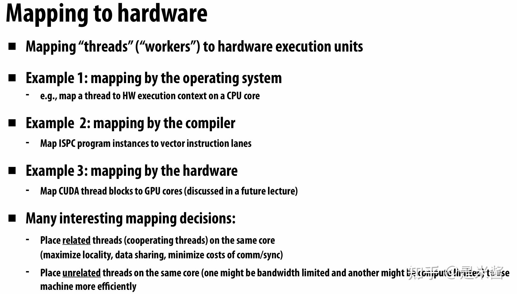CS149 Lecture 4: Parallel Programming Basics - 知乎