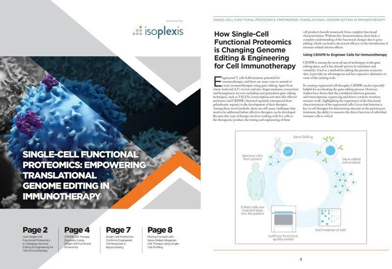 Cell Stem Cell | IsoPlexis单细胞功能蛋白质组学技术加速CRISPR编辑的iPS-NK细胞疗法 - 知乎
