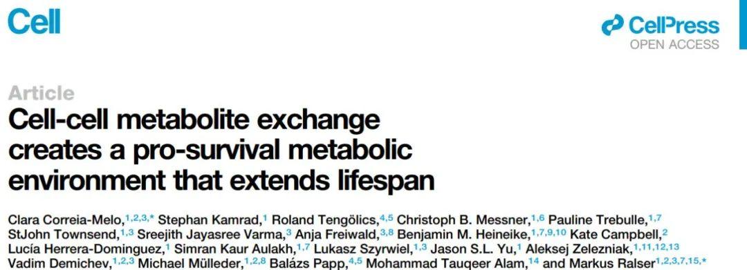 互相分享，可让双方活更久：《细胞》研究揭示延长细胞寿命的秘诀 - 知乎