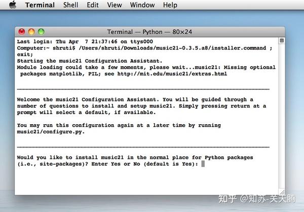 Python音乐识别、生成和智能模型|music21库|用户指南，第1章：安装和music21 - 知乎