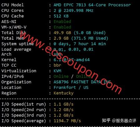 ZgoCloud怎么样？最新AMD EPYC 7B13系列VPS测评报告 - 知乎
