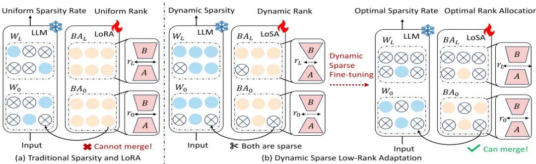 厦大等推出LoSA(ICLR2025)：动态低秩稀疏适配让大语言模型更高效 - 知乎