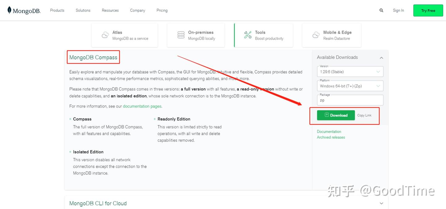 MongoDB Compass的安装及使用图文说明（非常详细） - 知乎