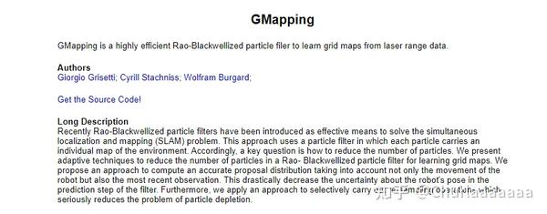 【1】gmapping理论+对应ROS包讲解:前言 - 知乎