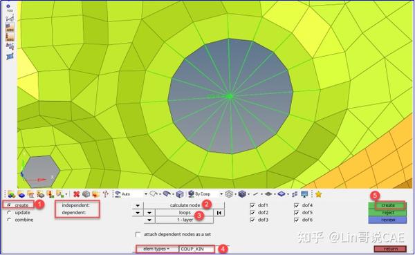 【Hypermesh联合Abaqus仿真】第1讲：深入理解运动耦合（rbe2）和分布耦合（rbe3） - 知乎