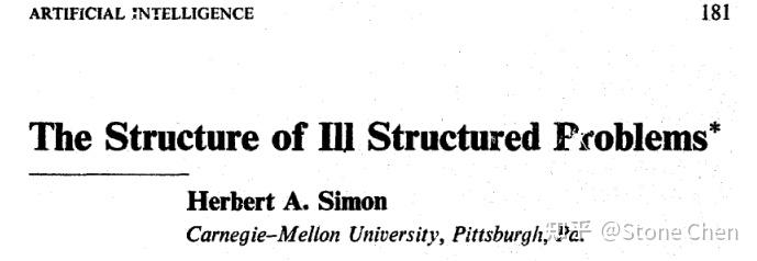 Herbert Simon：结构不良问题的结构 - 知乎