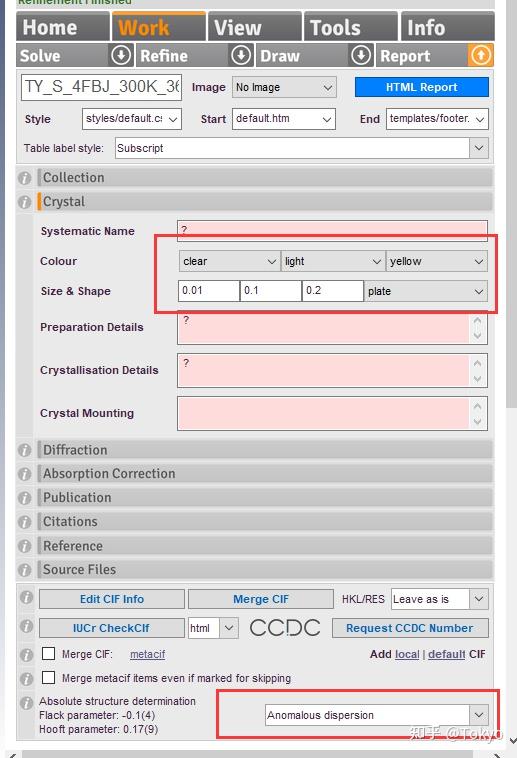 Olex2结构精修时信息无法写入CIF的解决方案 - 知乎