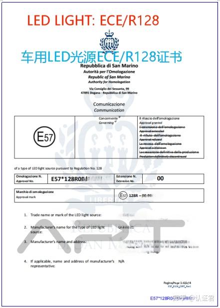 UN ECE-R128：车用LED光源（LED light sources）的产品类别/类型定义 - 知乎