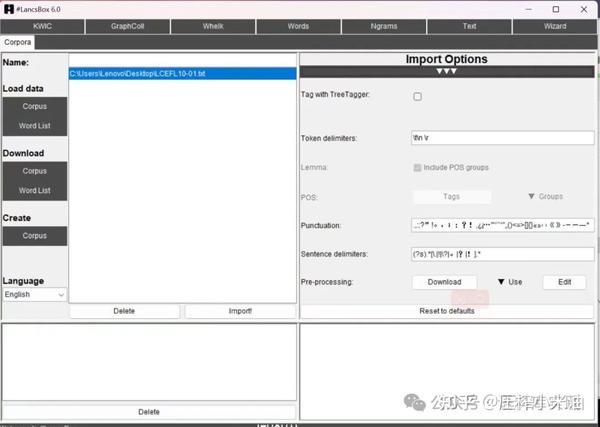 新一代语料库软件Lancsbox - 知乎