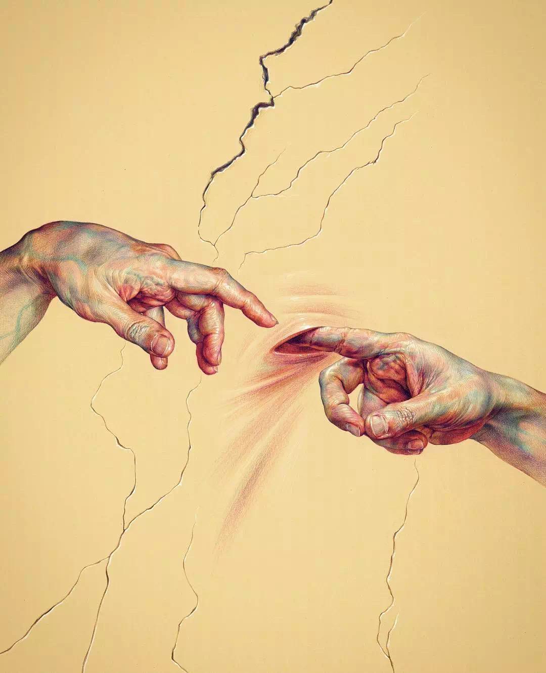 首尔艺术家 WanJin kim 的蜡笔和彩铅画作，仿佛能感受到体温和皮肤的气息 - 知乎