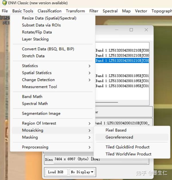 ENVI系列---图像拼接 - 知乎