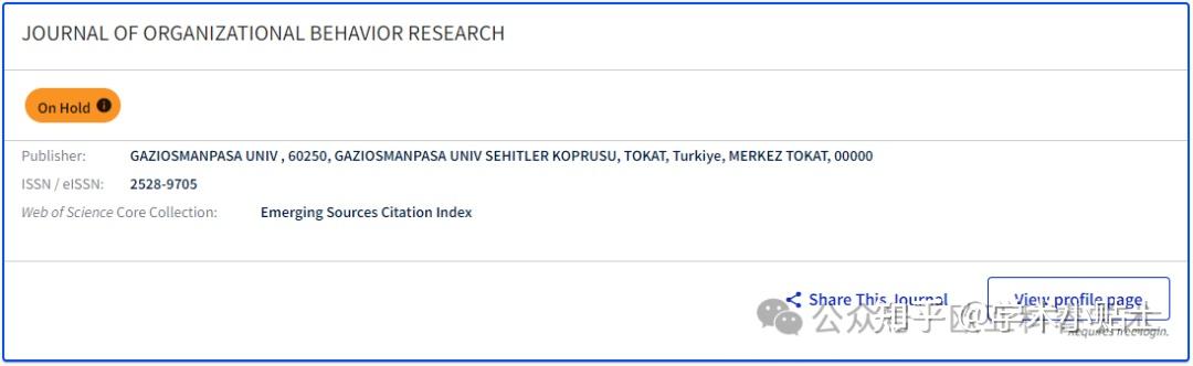 「On Hold」期刊合集，共14本SCI/SSCI/ESCI，你踩雷了吗？ - 知乎
