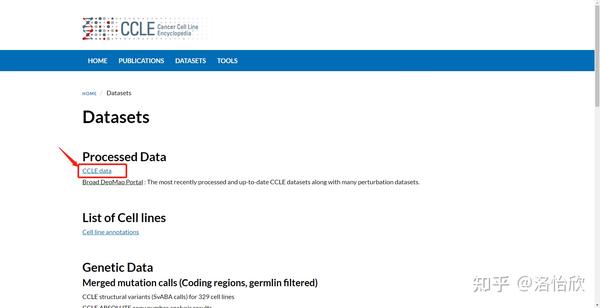 CCLE数据库使用指南（更新后版本） - 知乎