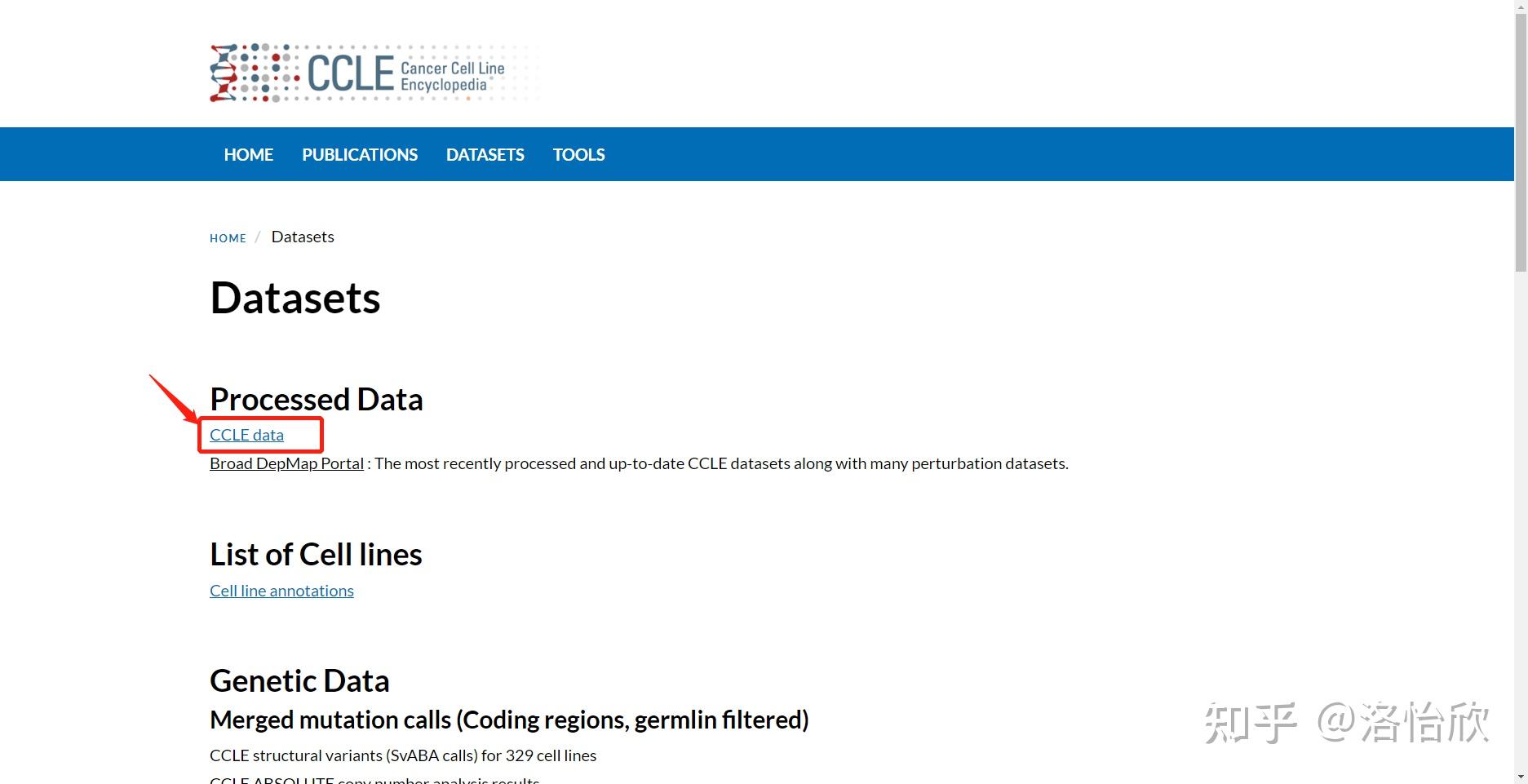 CCLE数据库使用指南（更新后版本） - 知乎