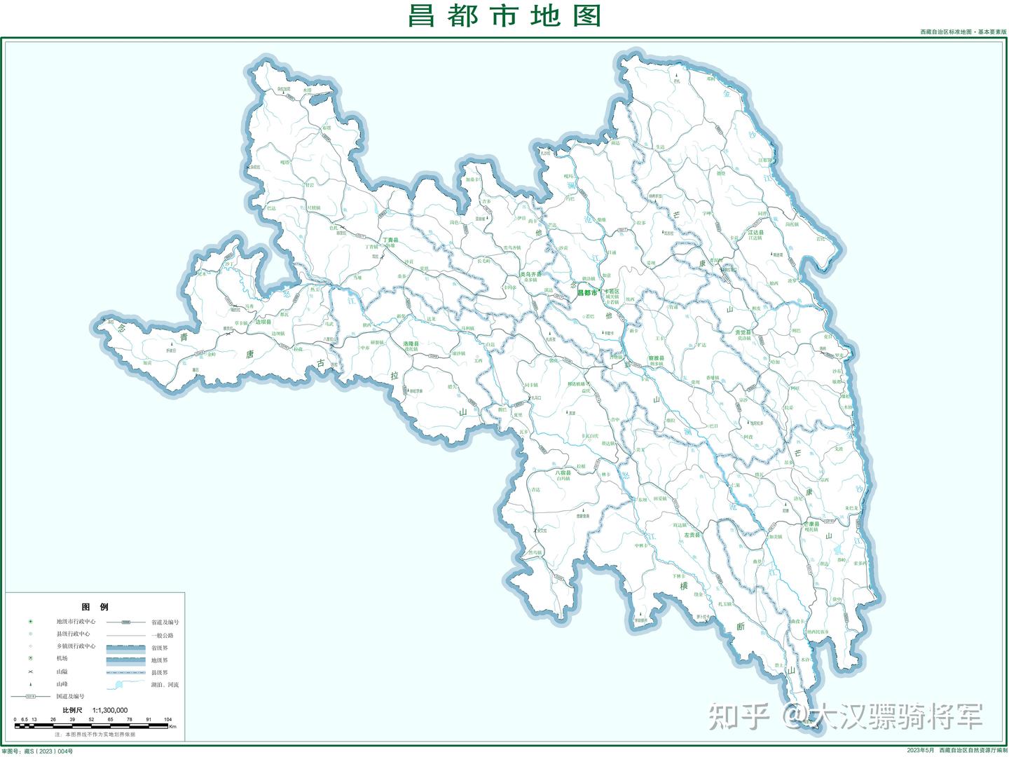 图文解读西藏2023年行政区划（6地级市1地区高清地图） - 知乎