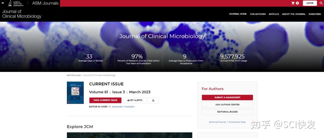 Journal of Clinical Microbiology：微生物学TOP期刊，审稿快，国人发文第四 - 知乎