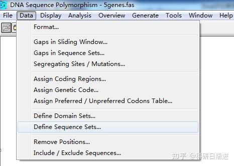 学会DnaSP，高效分析序列！ - 知乎
