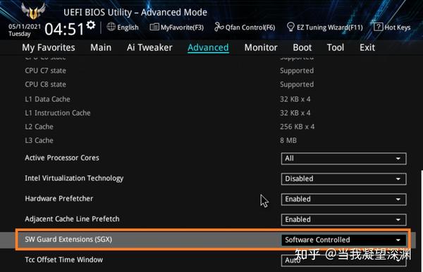 华硕主板如何开启Intel SGX （Software Guard Extensions) - 知乎