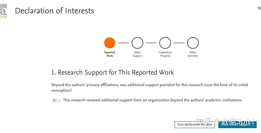 爱思唯尔Elsevier投稿系统Declaration of interest详解 - 知乎