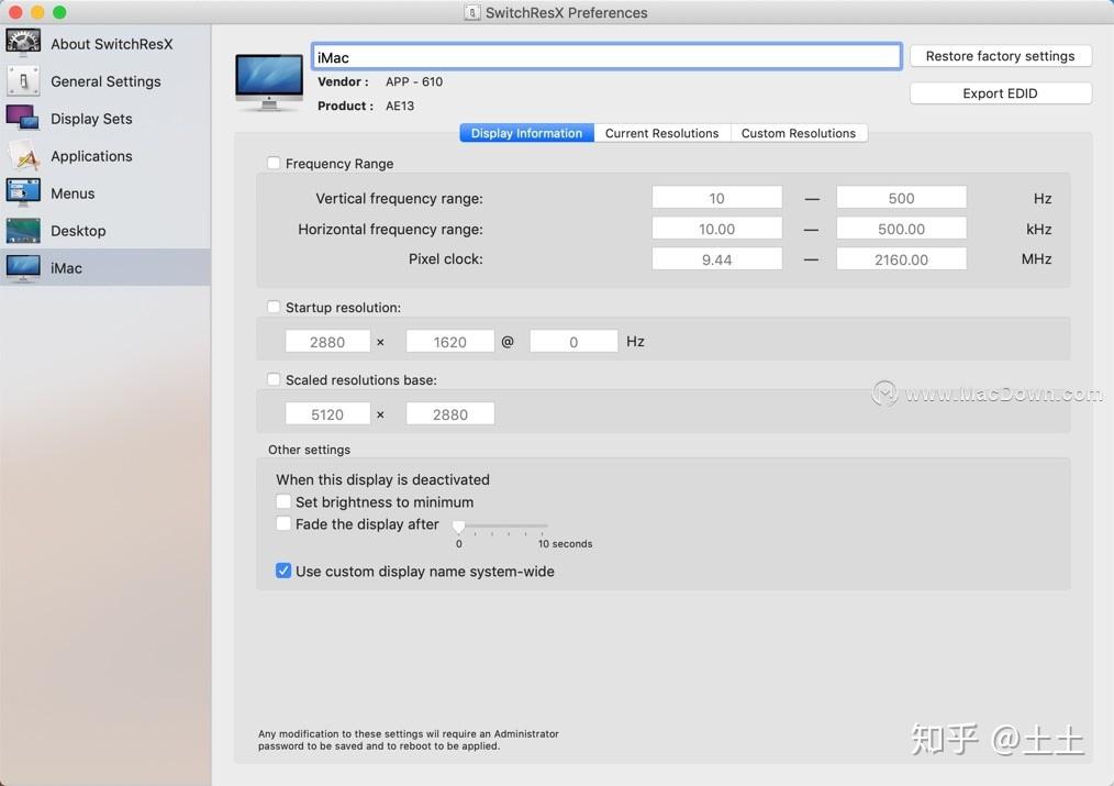 SwitchResX for Mac(屏幕分辨率修改工具) - 知乎