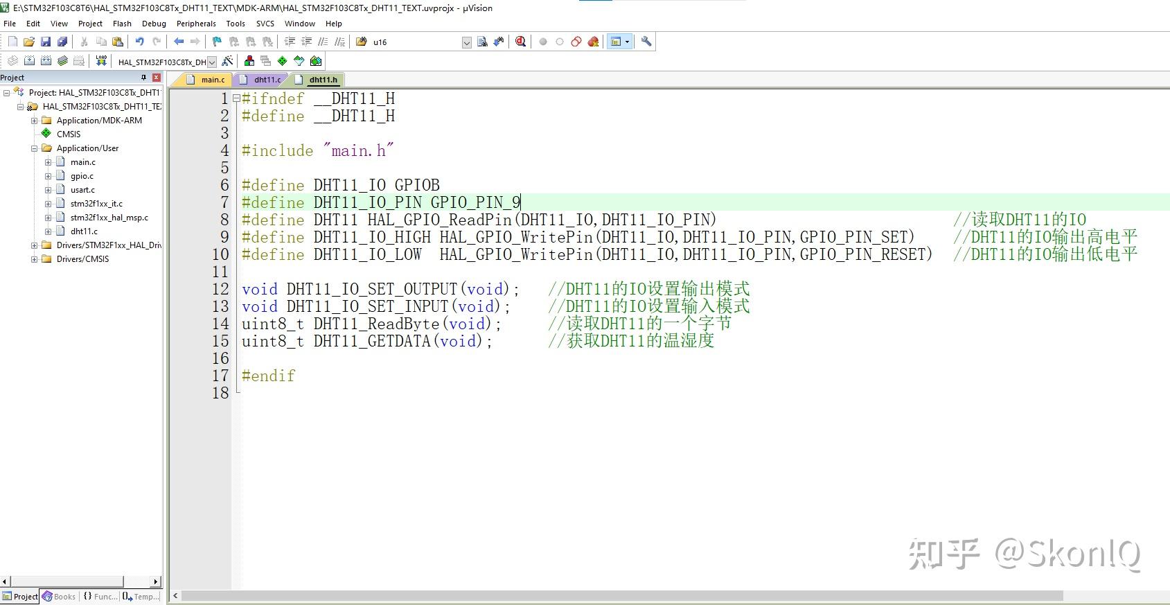 基于STM32CubeMX搭建的DHT11温湿度传感器 - 知乎