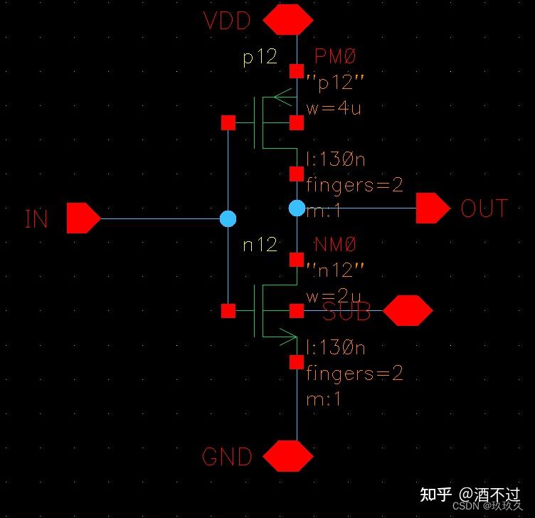 （六）反相器的symbol、testbench的创建简单仿真笔记-----基于B站chris老师视频 - 知乎