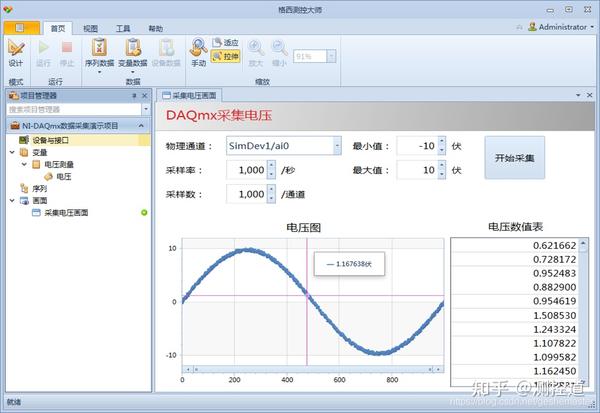 使用NI-DAQmx进行数据采集和显示，你来你也行！ - 知乎