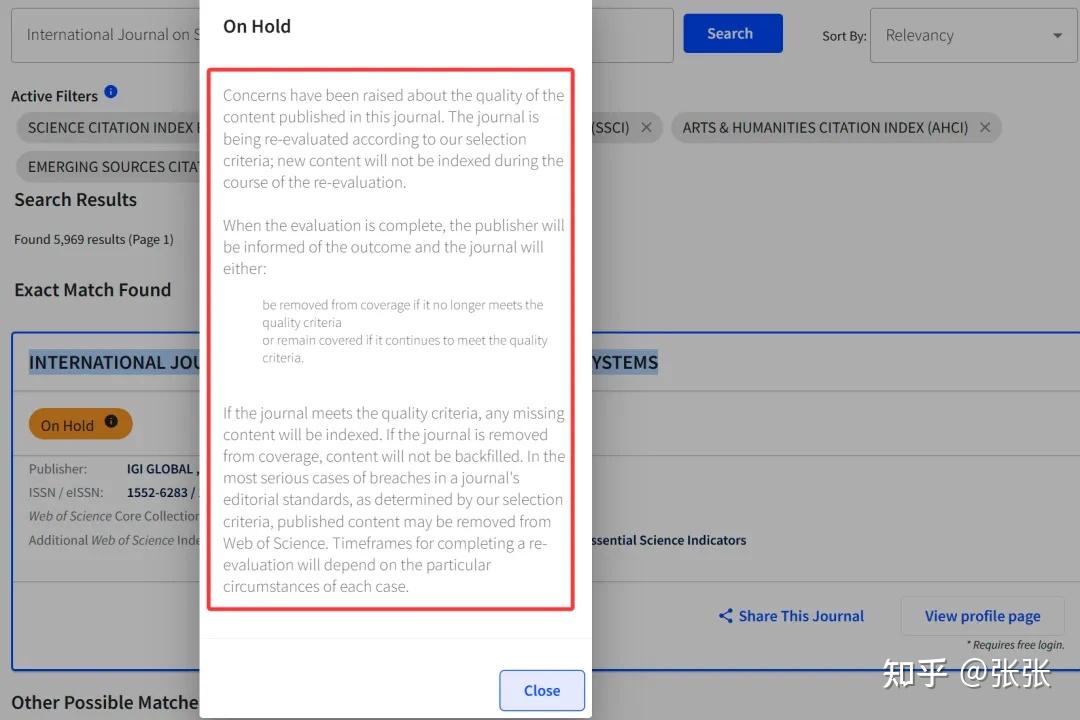 中科院2区，CCF-C类期刊被On hold！ - 知乎