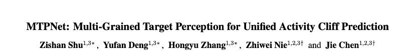 介绍一下我们的工作——MTPNet：首个靶标感知的“活性悬崖”通用预测框架 - 知乎