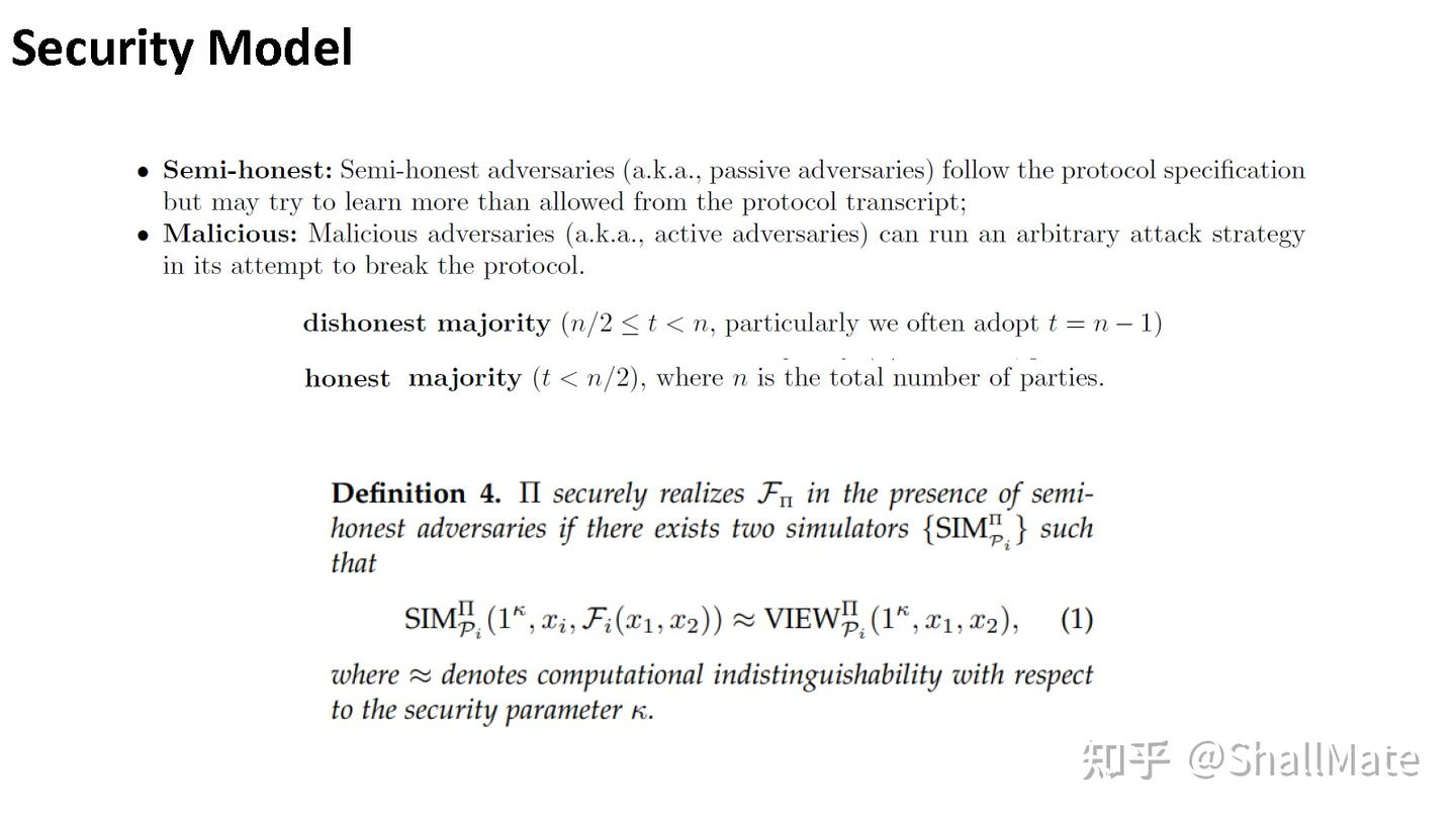 Concretely Efficient Secure Multi-party Computation Protocols: Survey and More - 知乎
