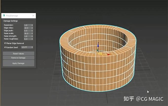 Max快速破损插件Poly Damage，一键生成0压力 - 知乎